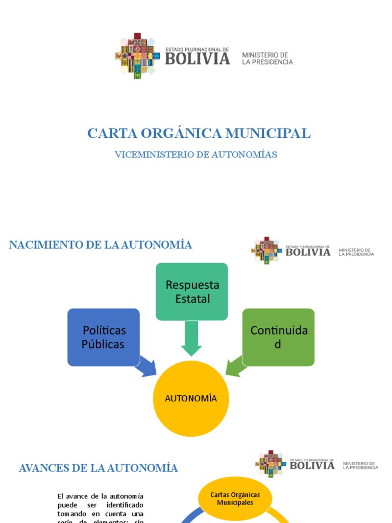 Cartas Orgã - Nicas Municipal | PDF | Bolivia | Estado (política)