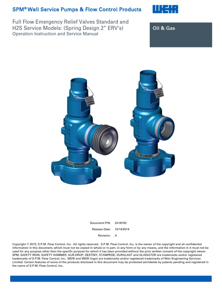 2A18192, 2 Inch ERV Spring Valve | PDF