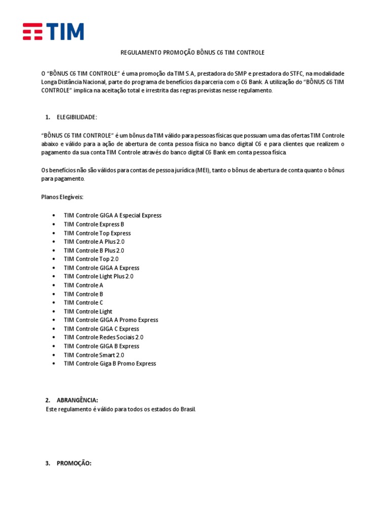 Regulamento c6 | PDF