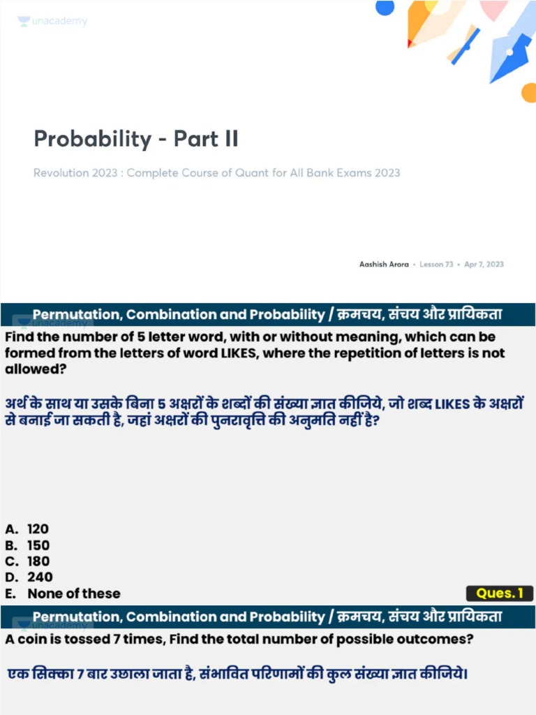 Probability Part II No Anno | PDF Probability Part II No Anno | PDF