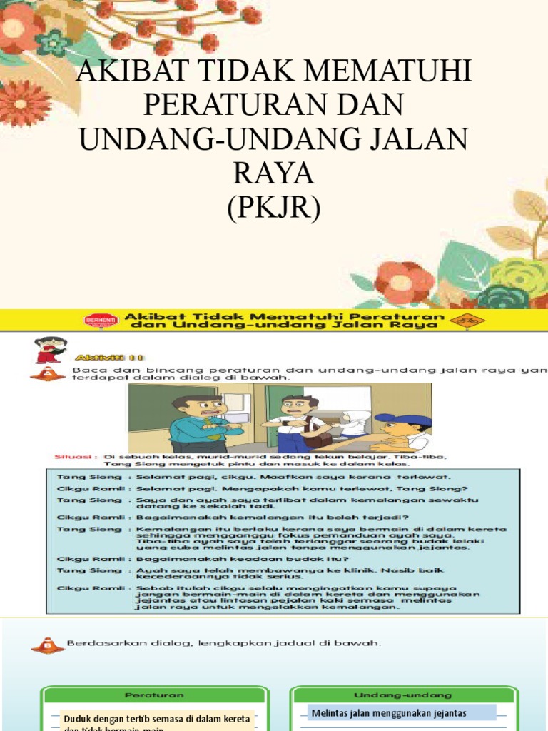 AKIBAT TIDAK MEMATUHI PERATURAN DAN UNDANG (PKJR) THN 4 | PDF