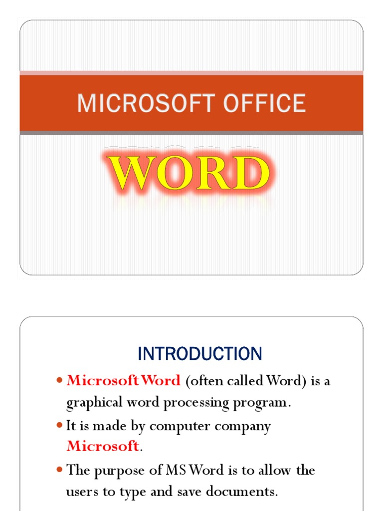 Chapter 6 - MS Word | PDF | Computers