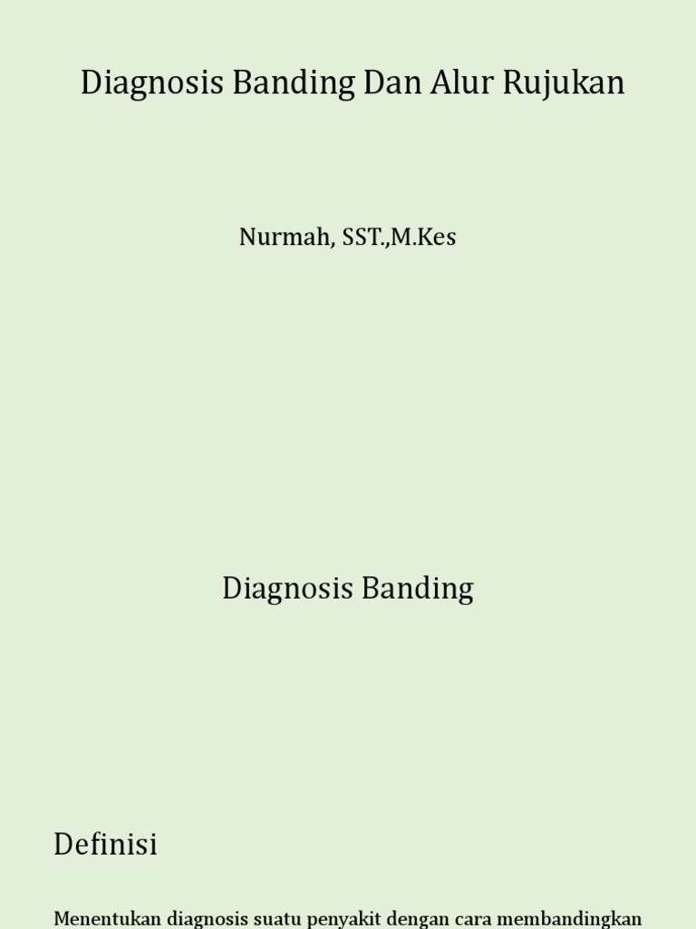 Term - 2 (Diagnosis Banding Dan Alur Rujukan) | PDF