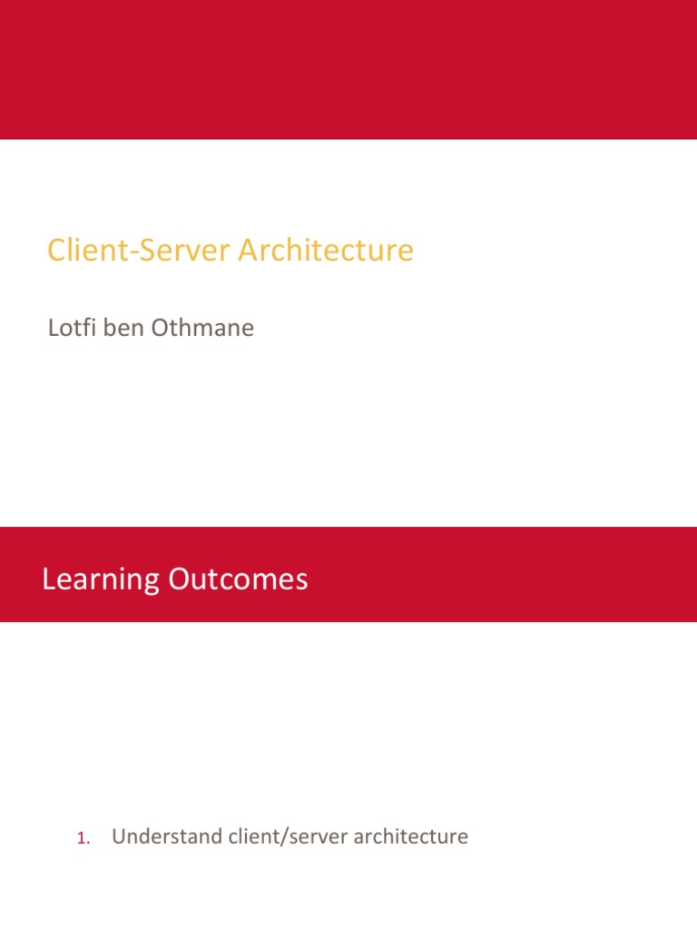 Module 3 - Client-Server Architecture | PDF | Client–Server Model ...