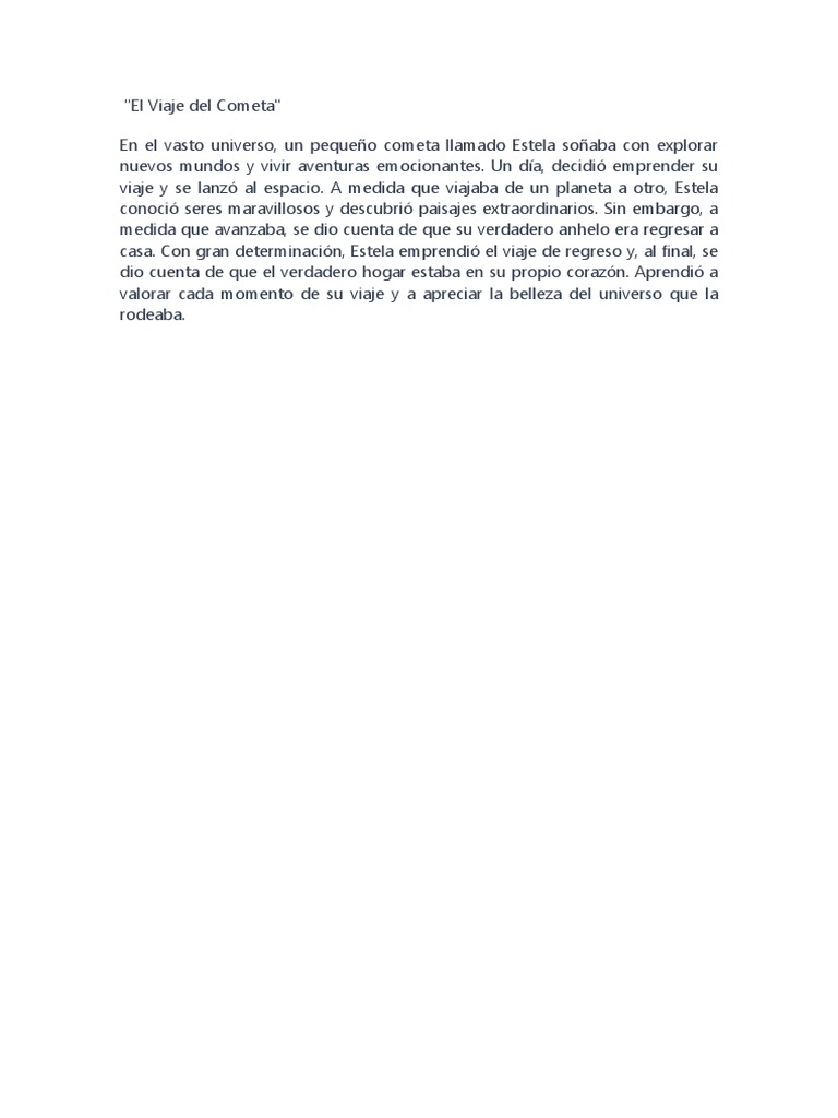 El Viaje Del Cometa | PDF