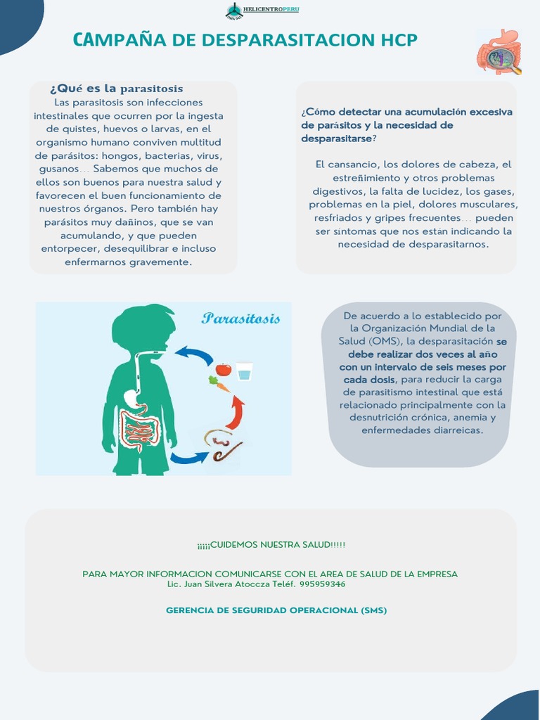 Importancia de la Desparasitación Humana | PDF