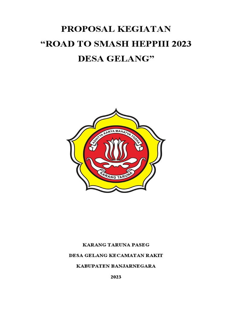 Proposal Kegiatan Smash Heppiii | PDF