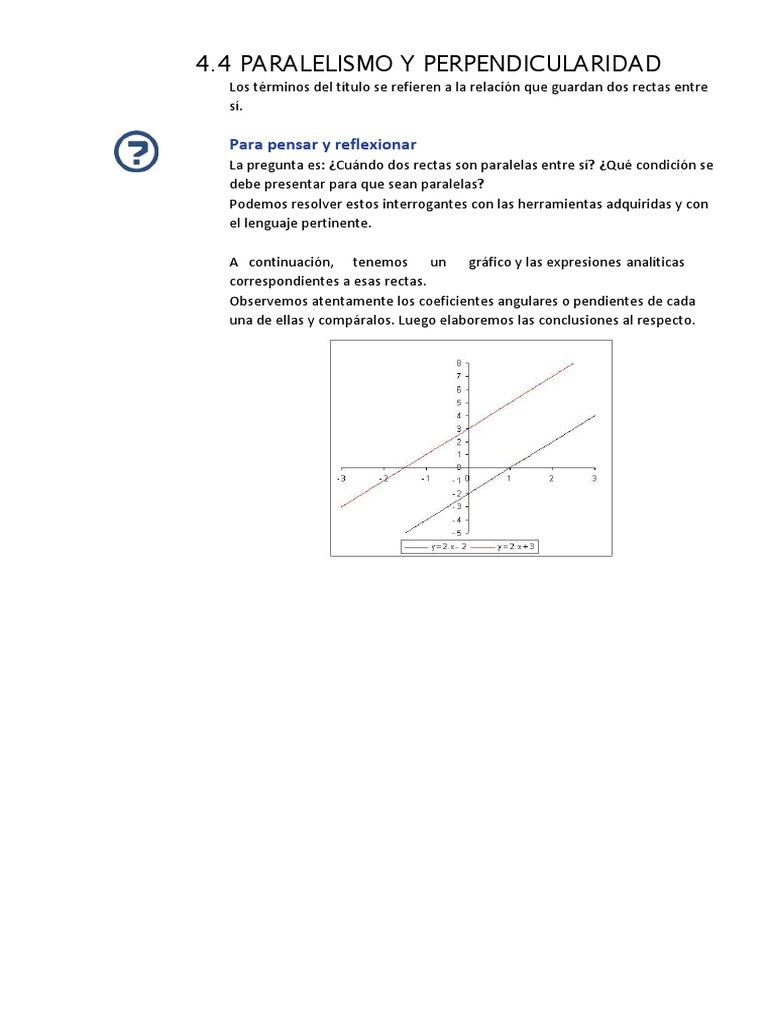 TEORIA Tema-15 Paralelismo y Perpendicularidad | PDF | Pendiente | Línea (geometría)