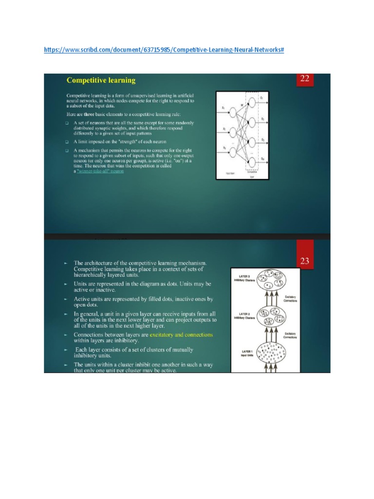 Competitive Learning Neural Network | Download Free PDF | Cluster Analysis | Artificial Neural ...