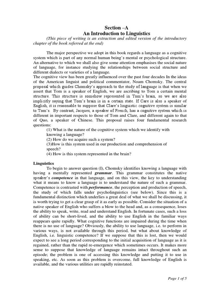 Linguistics Pdf Lexicon Phrase