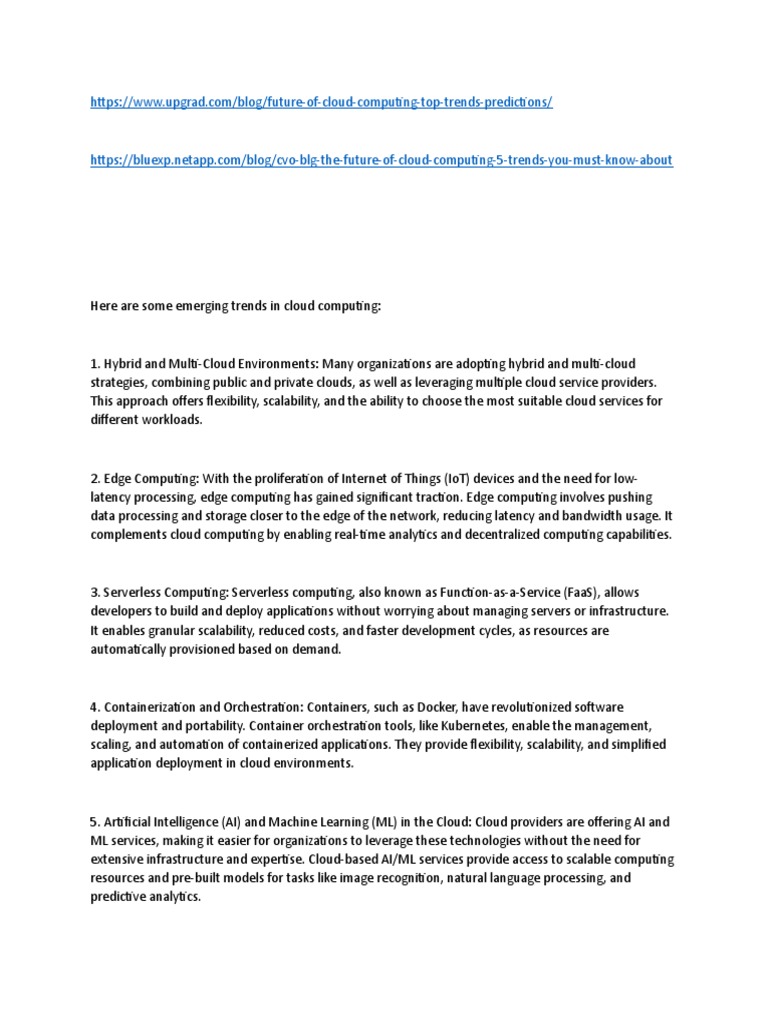 Advanced Techniques in Cloud Computing | PDF