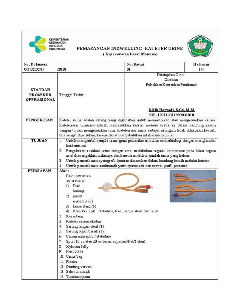 16 SOP Pemasangan Kateter | PDF