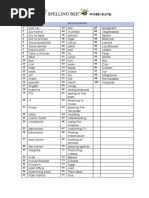 2nd Grade Spelling Bee Word List | PDF