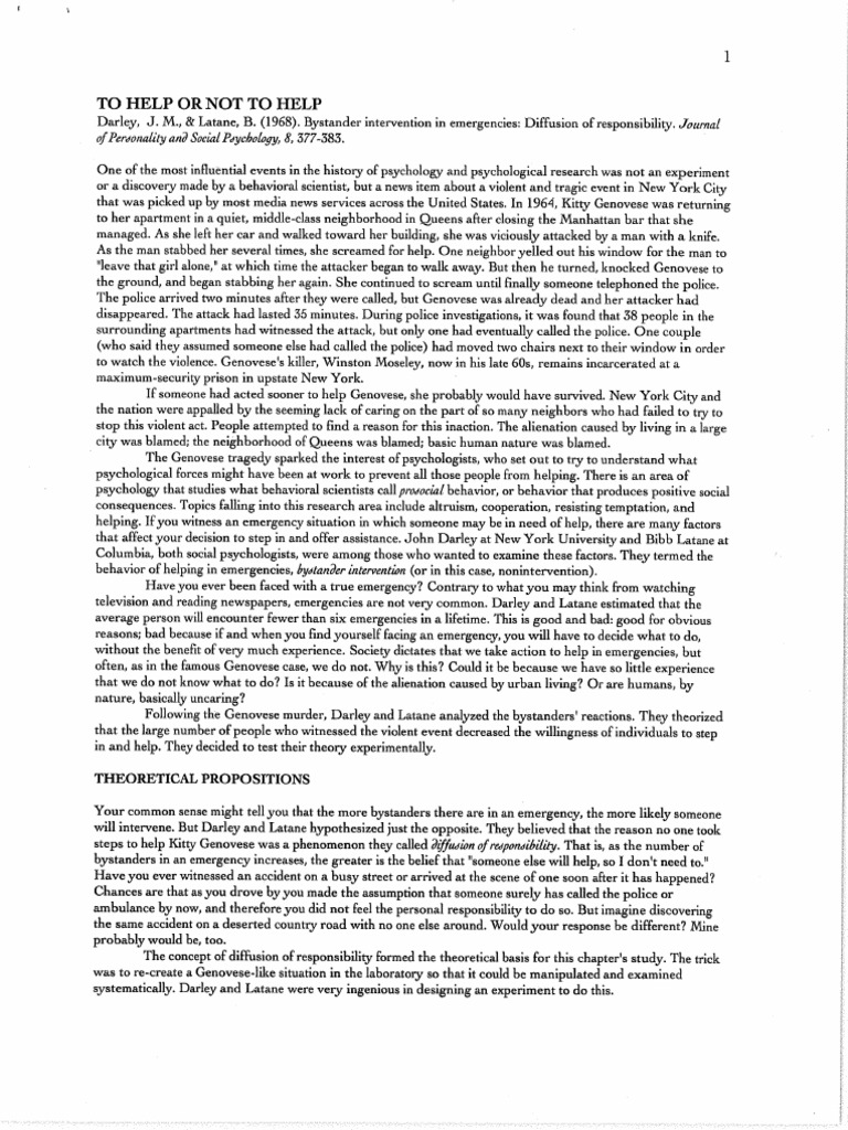 Article 10- To Help or Not to Help | PDF