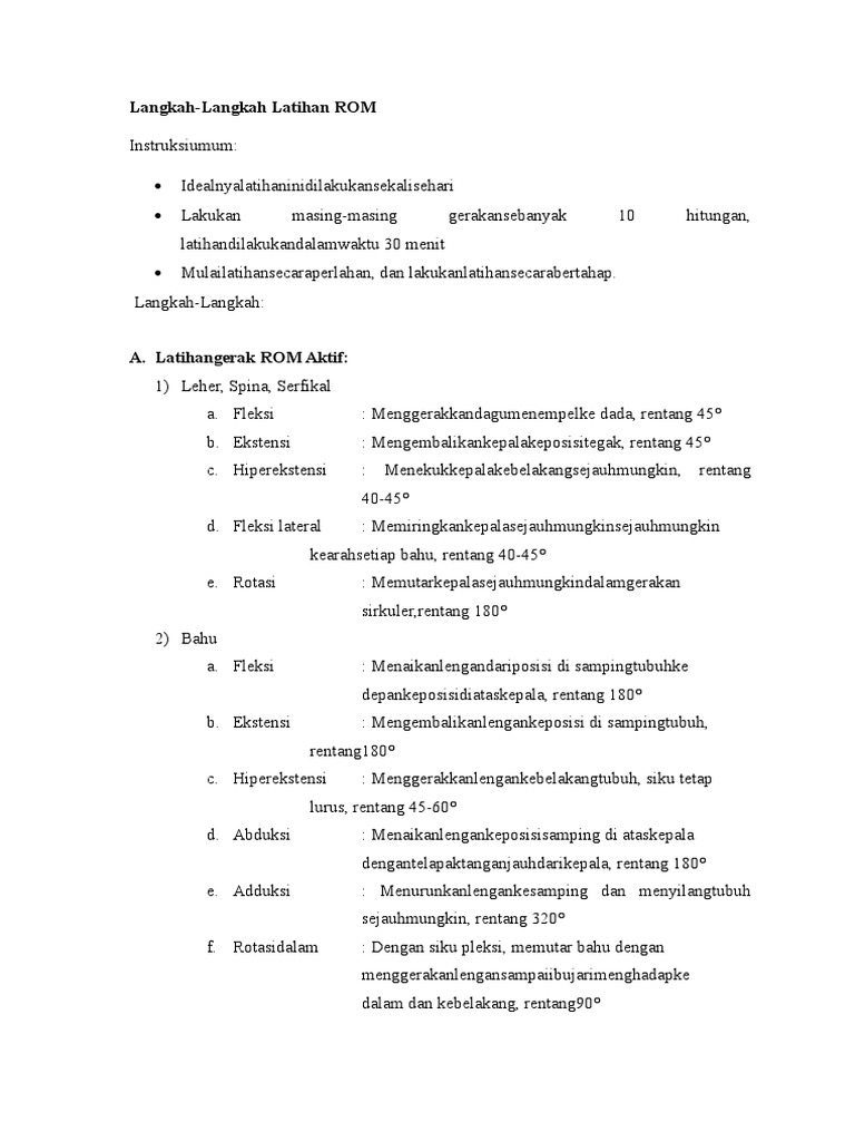 Langkah ROM AKTIF & PASIF | PDF