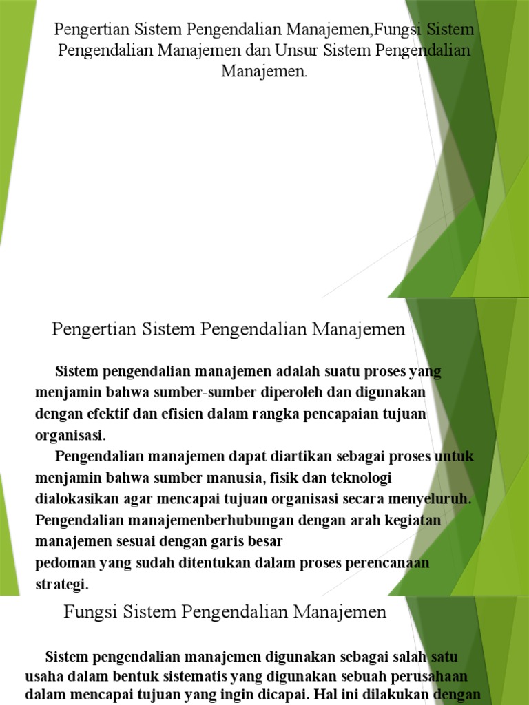 Pengertian Sistem Pengendalian Manajemen, Fungsi Sistem Pengendalian Manajemen Dan Unsur Sistem ...