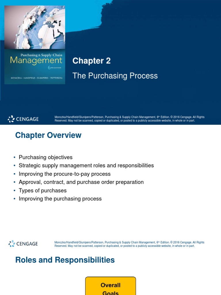 Chapter 02 The Purchasing Process | PDF | Supply Chain | Supply Chain Management