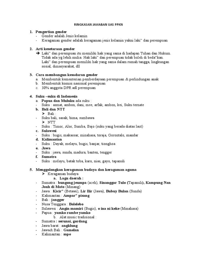 Uas PPKN Del | PDF | Kajian Bahasa Asing