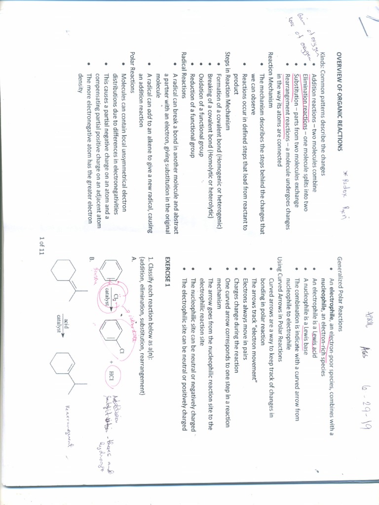 Organic Reactions | PDF