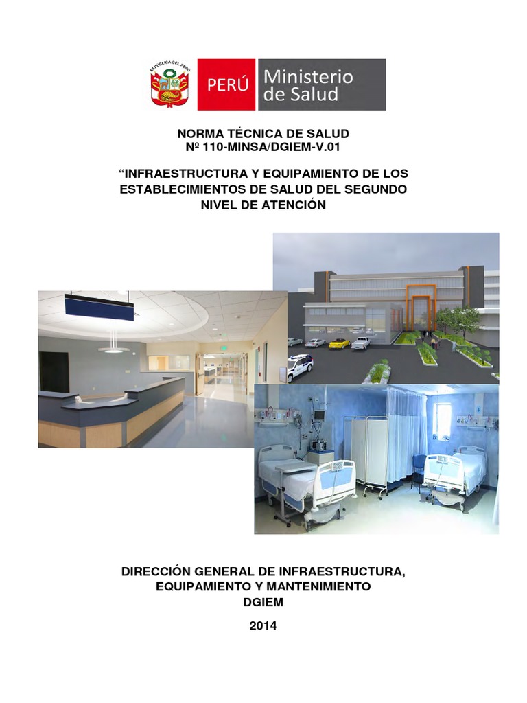 Norma No. 110 MINSA-DGIEM v.01 - Infraestructura y Equipamiento ...