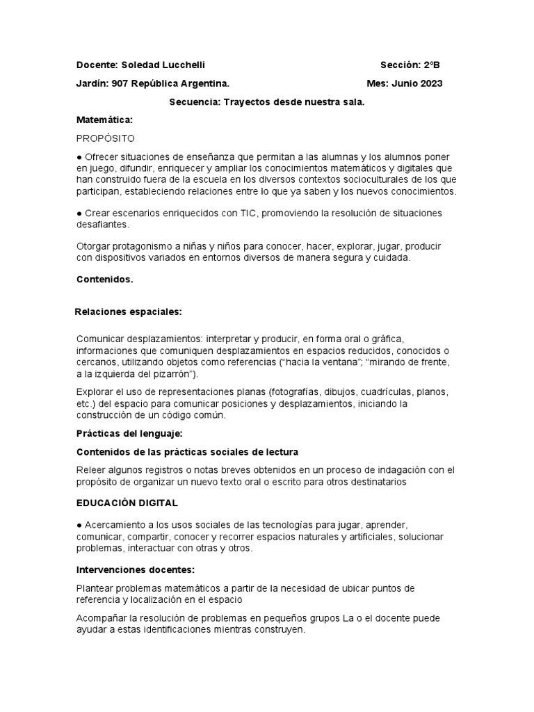 Secuencia Matemáticas Trayectos | PDF