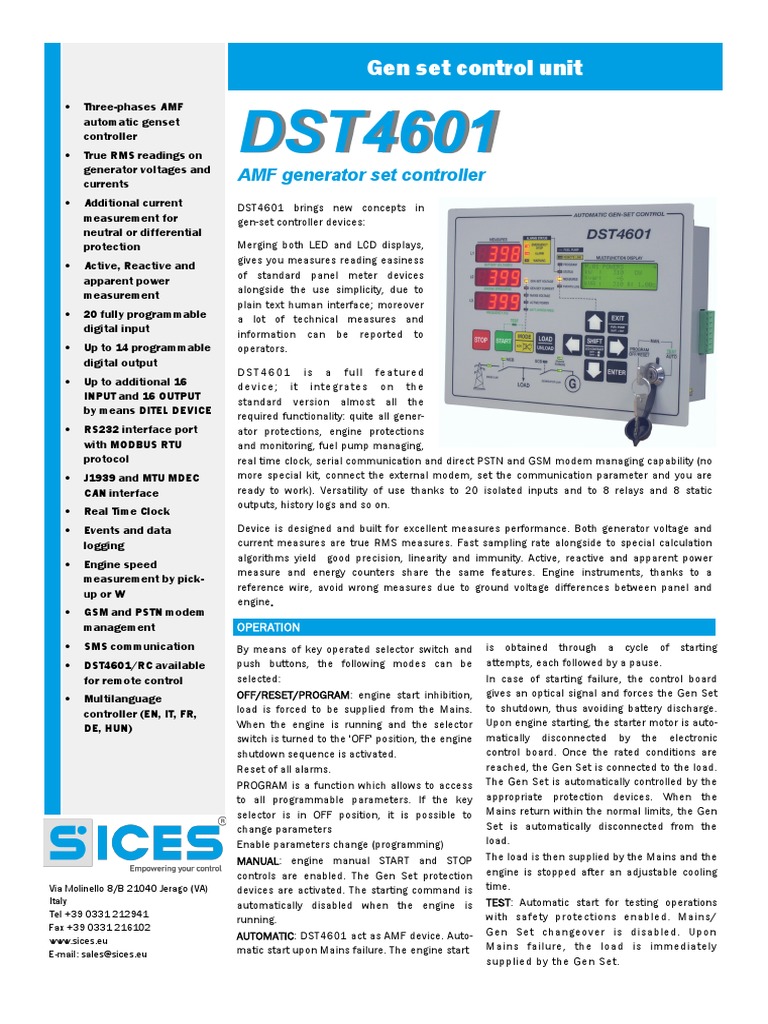 DST4601 Eng. Rev.3 | PDF