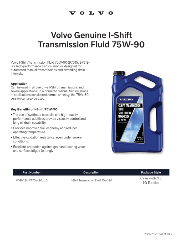 75w 90 i Shift Transmission Fluid | PDF