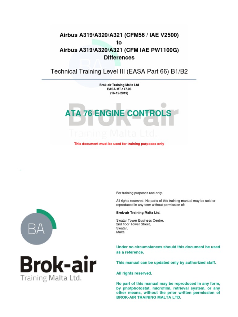ATA 76 PW1100 - Rev. 0 (16-12-19) | PDF | Throttle | Aviation