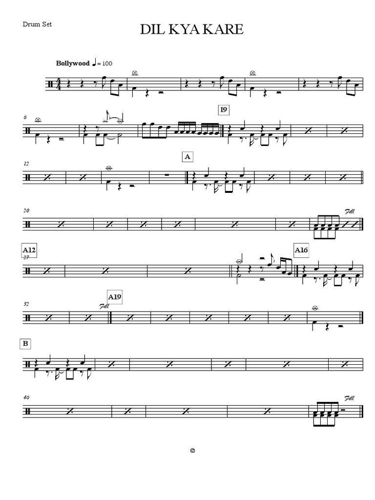 Dil - Kya - Kare - Drum Set | PDF