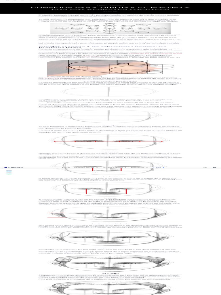 Consejos Para Dibujar El Rostro Y Las Expresiones Faciales Pdf Cara