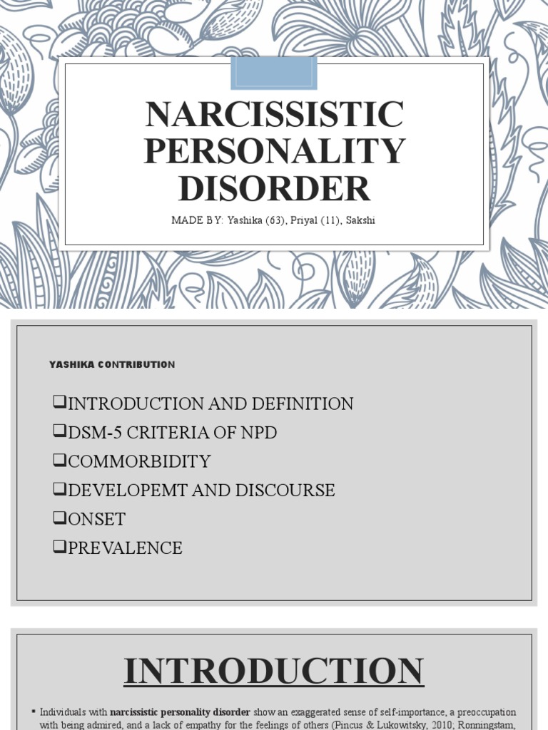 Narcissistic Personality Disorder | PDF | Personality Disorder | Mental Disorder