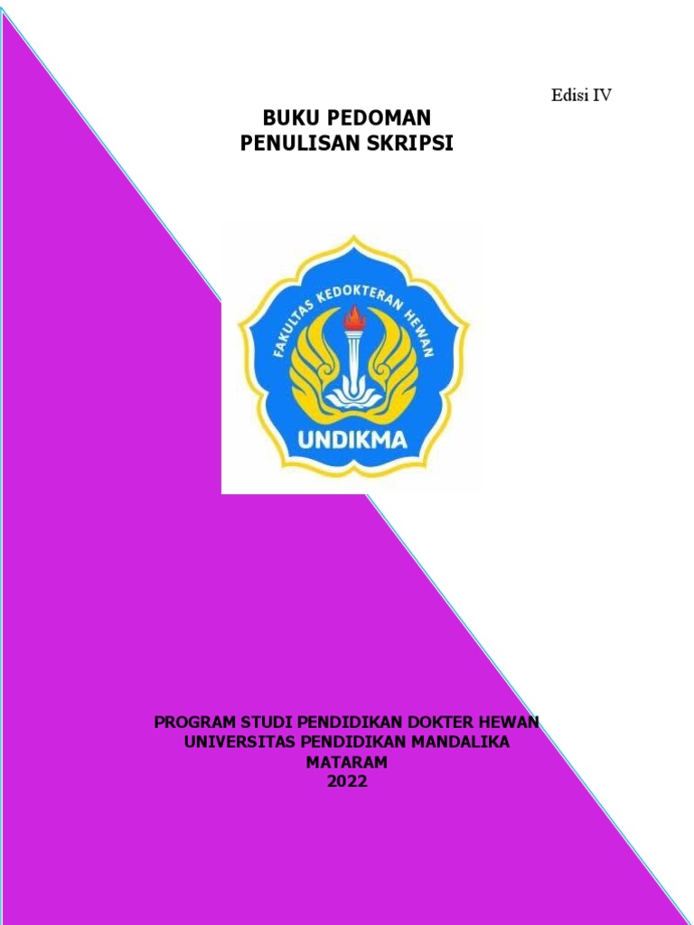 Buku Panduan Penulisan Skripsi Edisi 4 | PDF