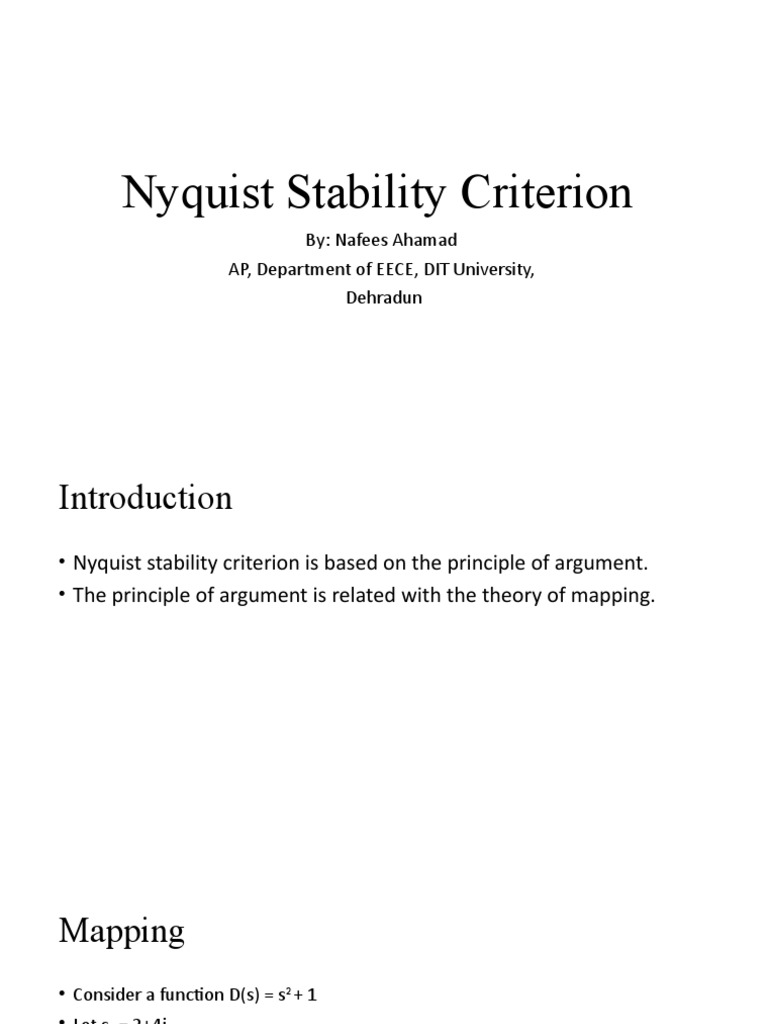 14b Nyquist Stability Criterion | PDF | Control Theory | Mechanics 14b Nyquist Stability Criterion | PDF | Control Theory | Mechanics