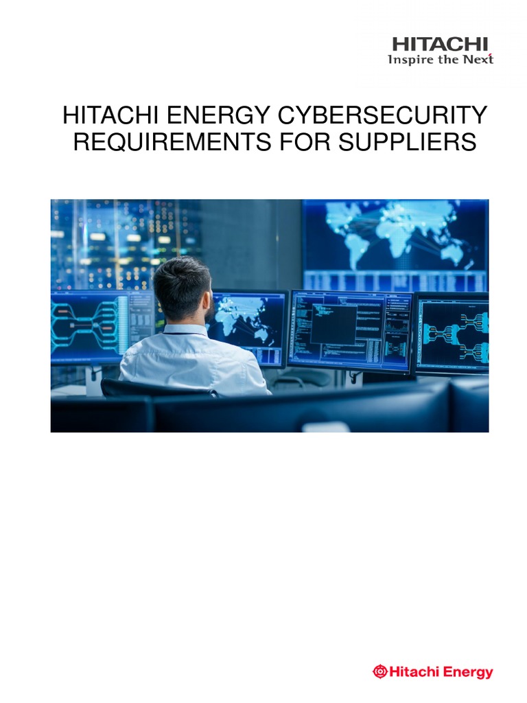 Hitachi-Energy_Cybersecurity_Requirements_for_Suppliers_(2022-07) | PDF