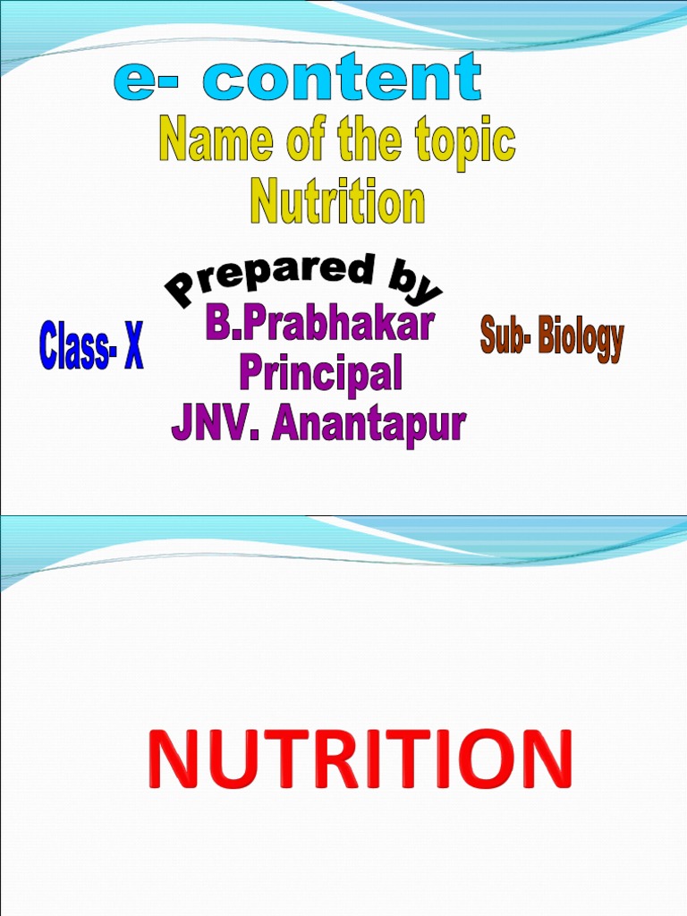 Science Project Pdf Nutrition Diet Nutrition