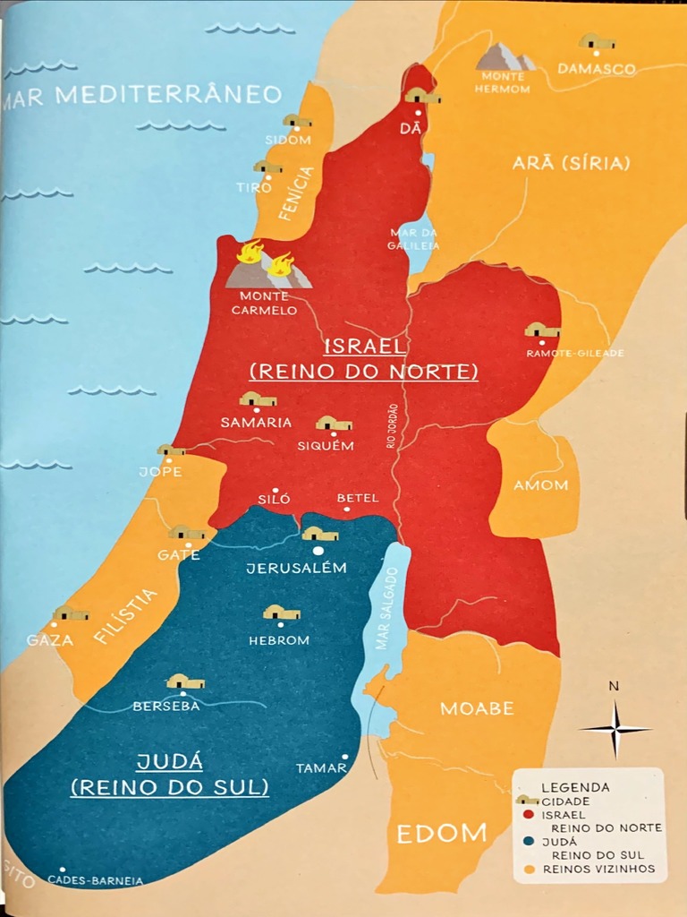 Mapa Reino Do Norte - Reino Do Sul | PDF