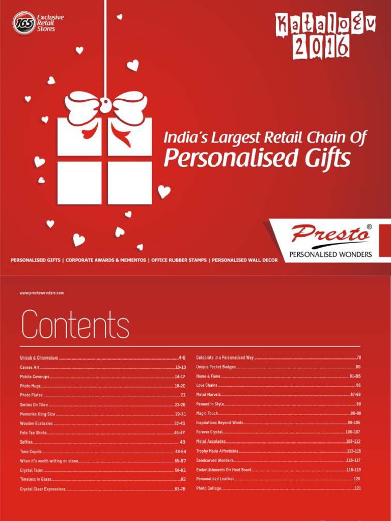 Personalised Gifts Catalogue | PDF