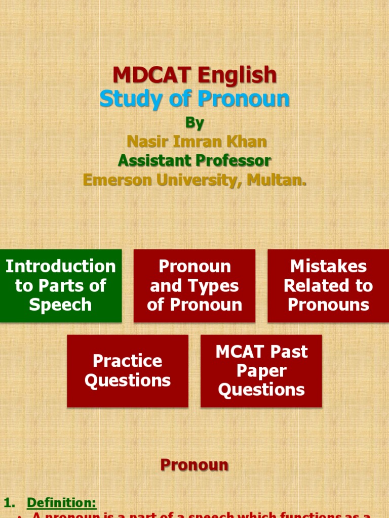 Pronoun Updated | PDF | Pronoun | Grammatical Number