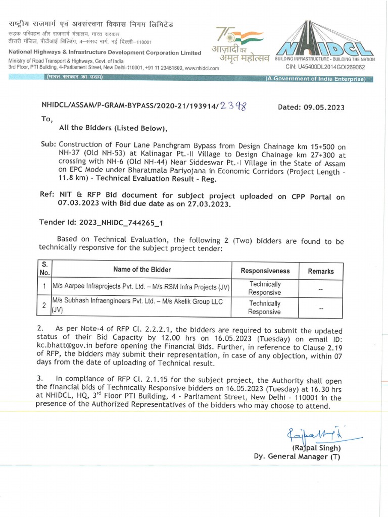 Technical Evaluation Result | PDF
