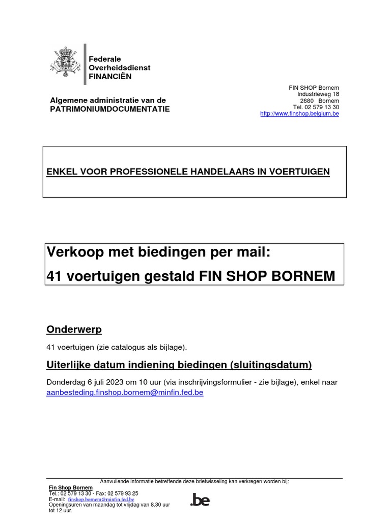 Aanbesteding 060723 | PDF