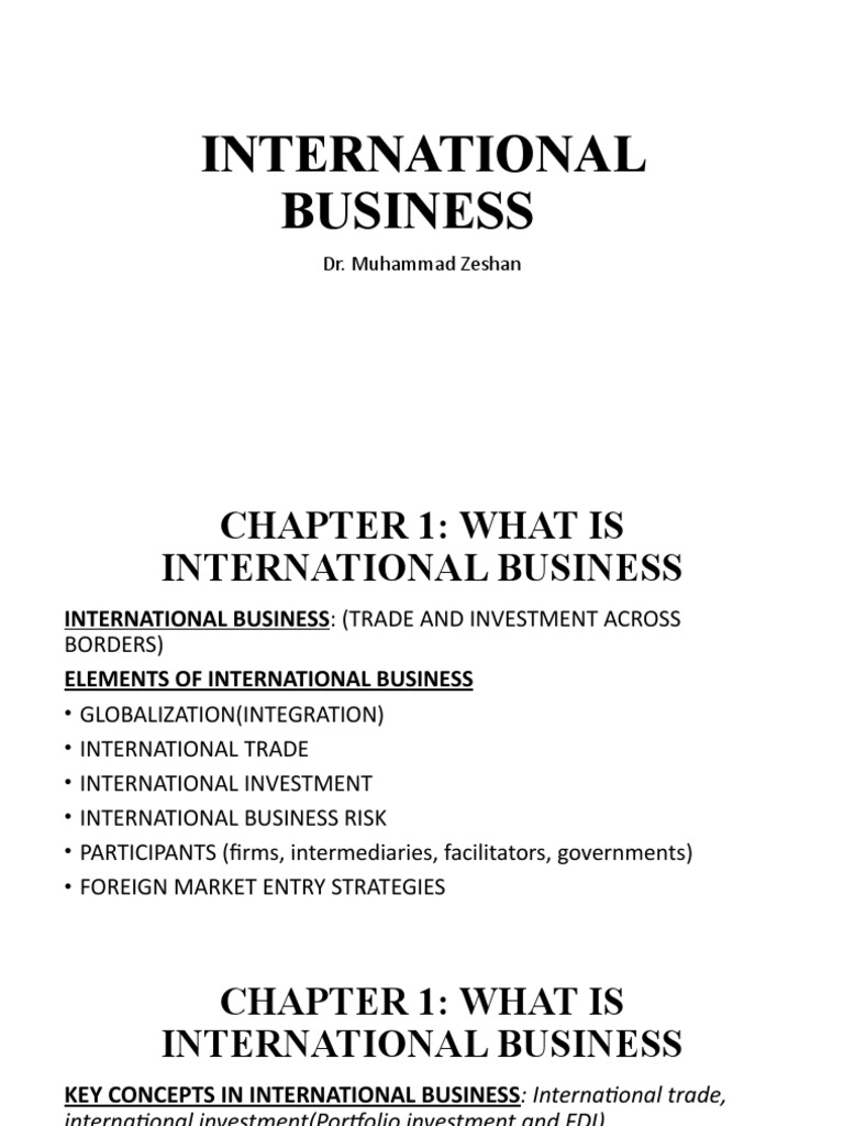 International Business | PDF | Internationalization | Corporate Social ...