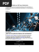 Patrones Básicos de Movimiento | PDF
