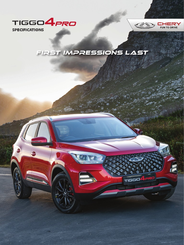 Tiggo-4-Pro-Spec-Sheet_my22 | PDF | Motor Vehicle | Automotive Technologies