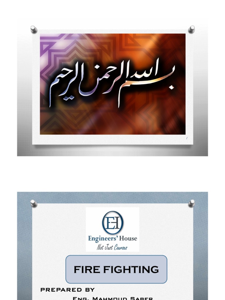 Fire Fighting Course Lecture 5 | PDF