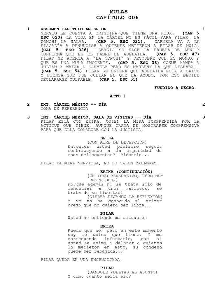 Mulas Capítulo 006 Def RCN | PDF