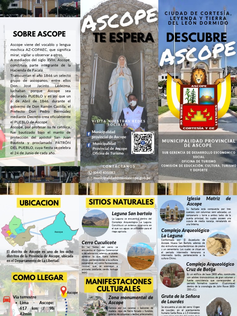 Trptico Turismo Ascope | PDF