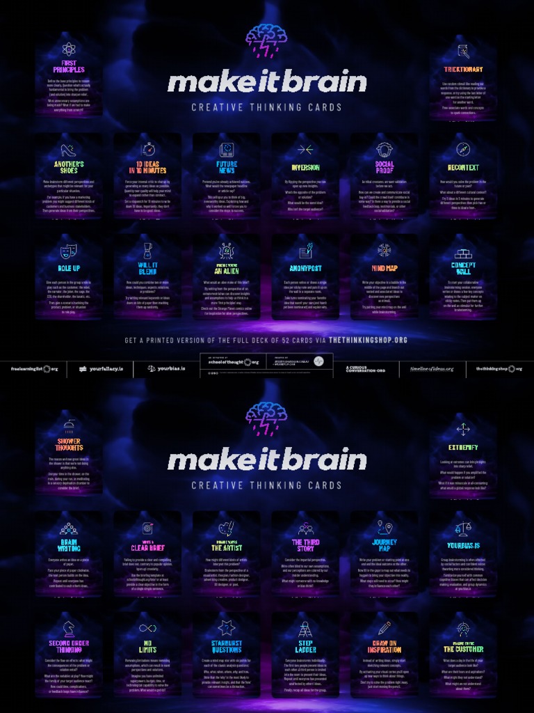 Creative Thinking Cards | PDF