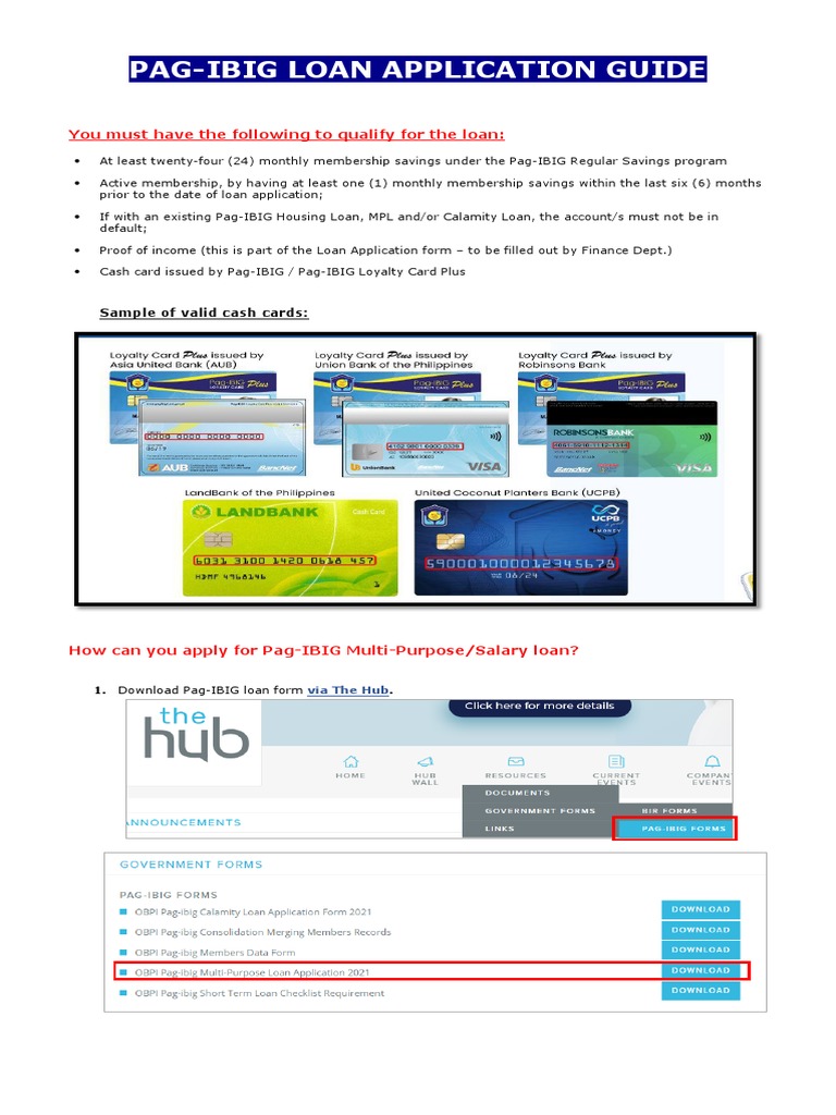 Pag-IBIG Loan Application Process Guide | PDF | Business | Finance ...