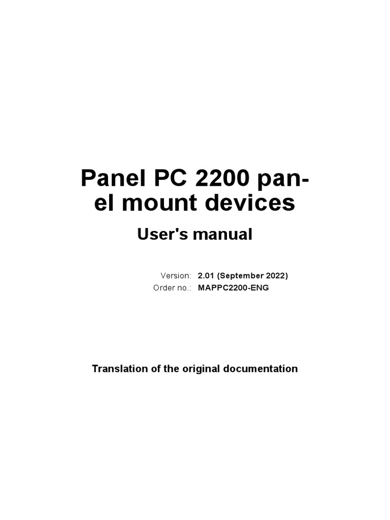 Mappc2200-Eng V2.01 | PDF | Bios | Booting