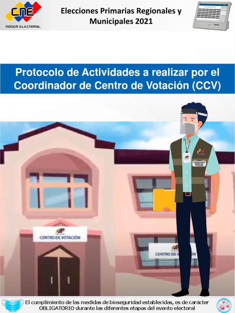 PPRO003 Primarias Protocolo de Actividades A Realizar Por El CCV | PDF | Venezuela